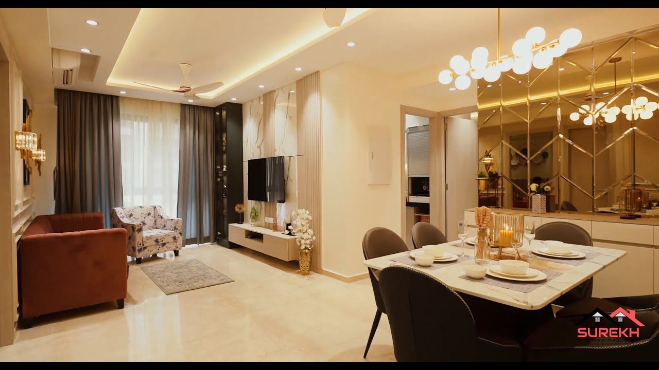 2 Bhk Interior Design Lodha Sterling Thane Design By Surekh Interior