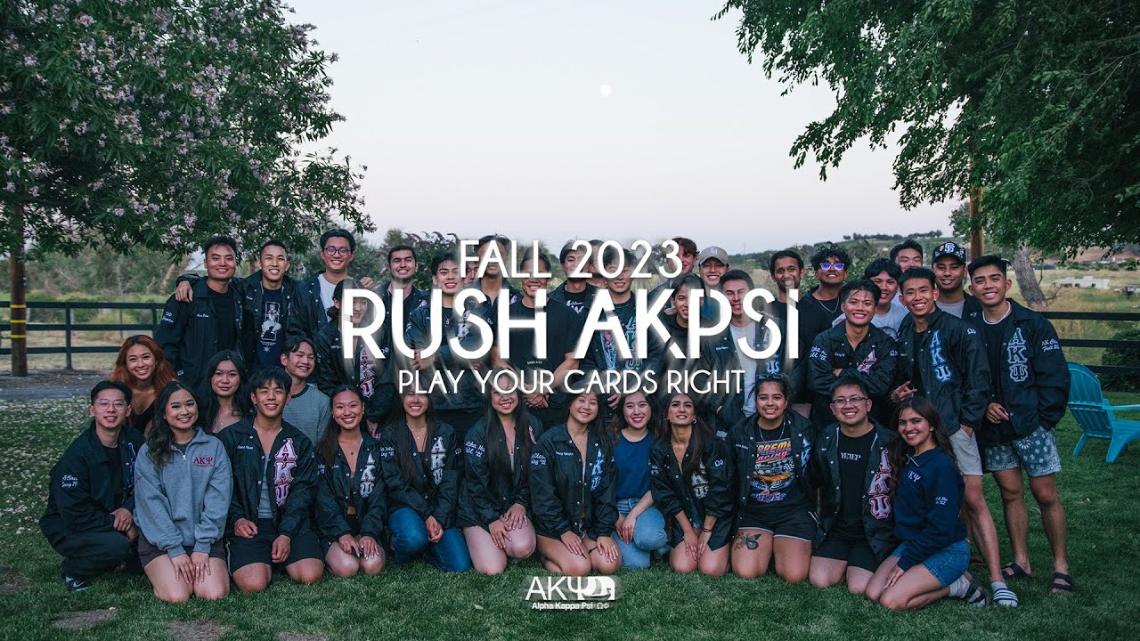 2023 Fall Rush Sjsu Alpha Kappa Psi Youtube