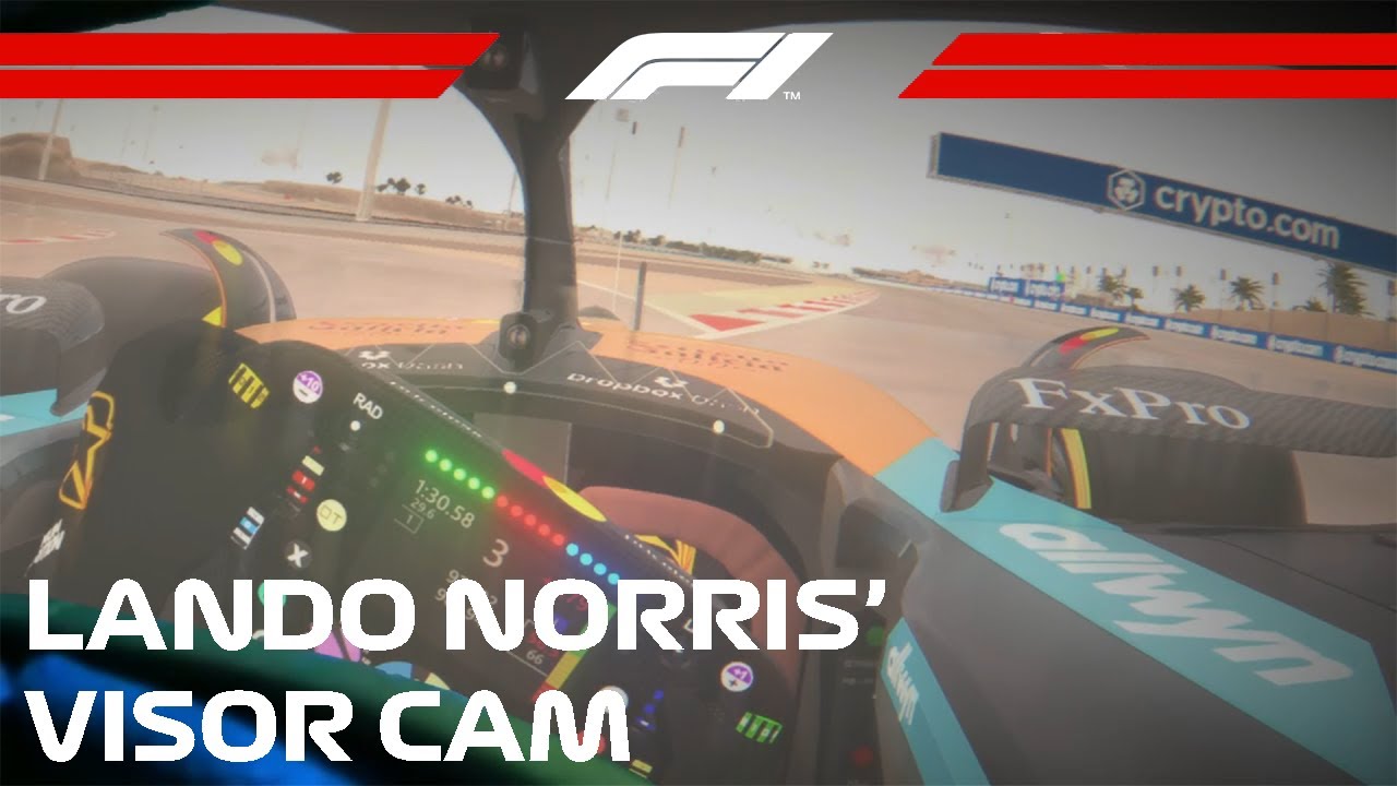 Lando Norris Visor Cam F1 Pre Season Testing 2025 Assetto Corsa