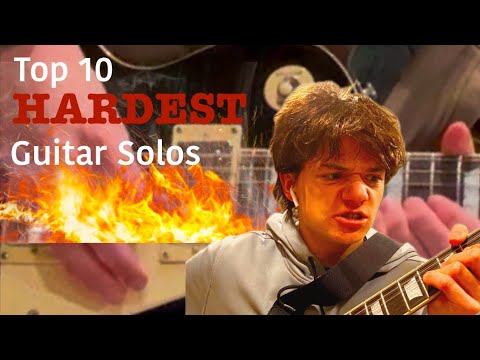 Top 10 Hardest Guitar Solos Youtube