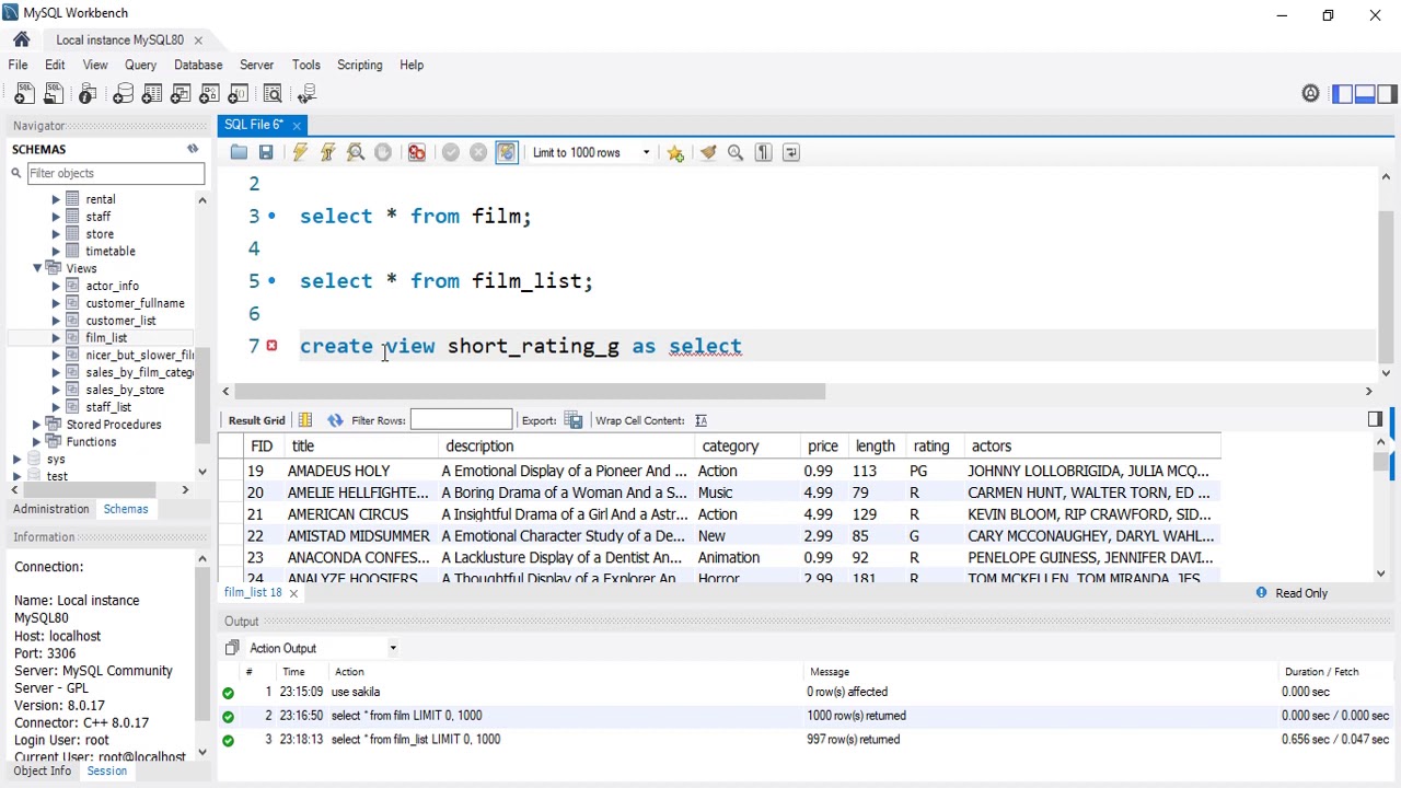 Sql View Tutorial Youtube