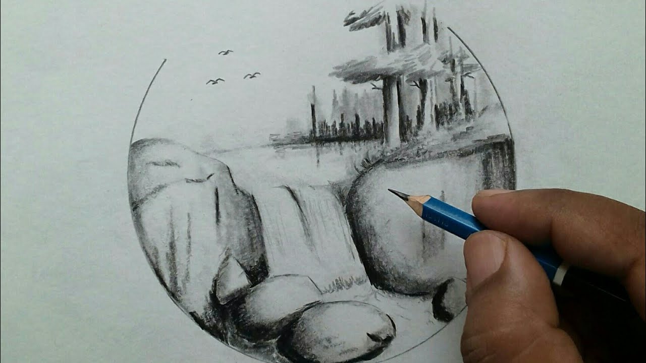 Waterfall Drawing Tutorial Herynet