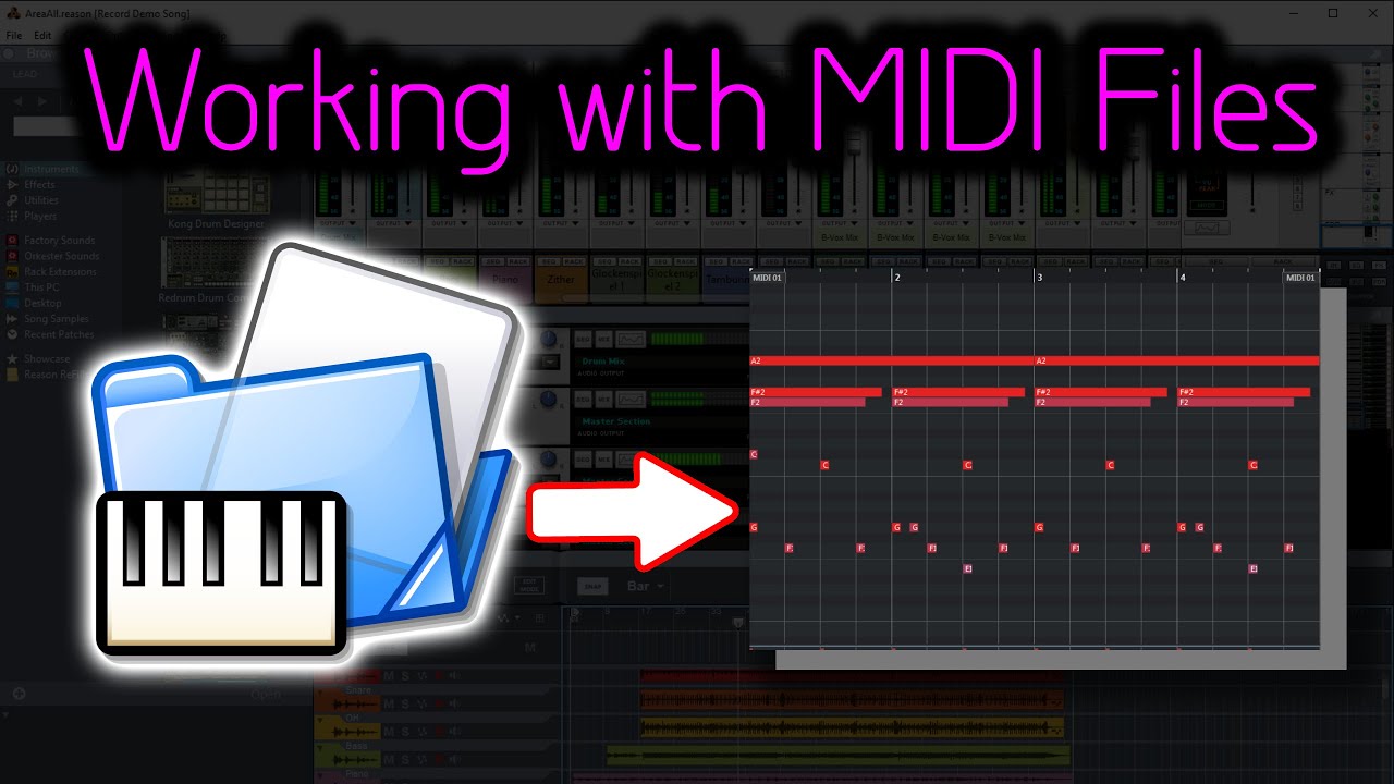 How To Import Midi Files Youtube