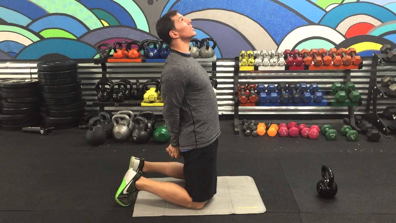 Kneeling Chest Stretch Youtube