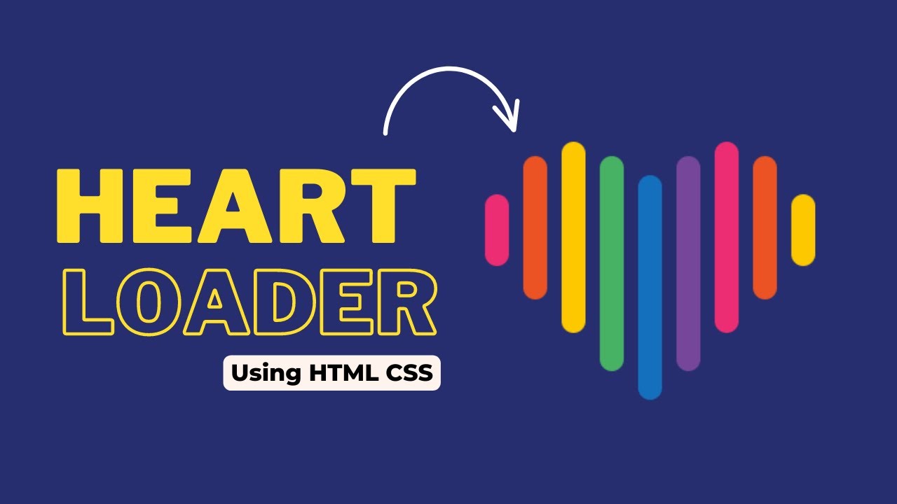 Heart Loading Animation Effects Using Html Css Heart Loader Css