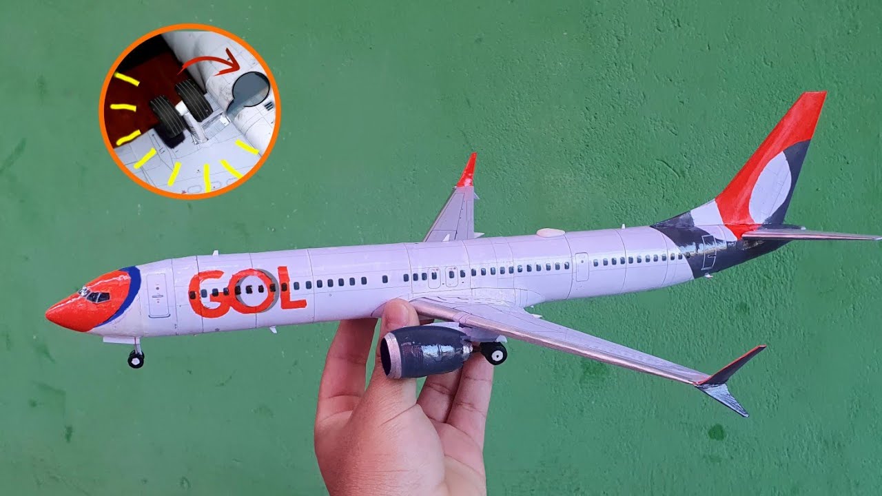 Boeing 737 Max 9 Gol Linhas Aéreas Papercraft Youtube