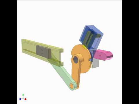 Dwell Slider Mechanism 2 Youtube