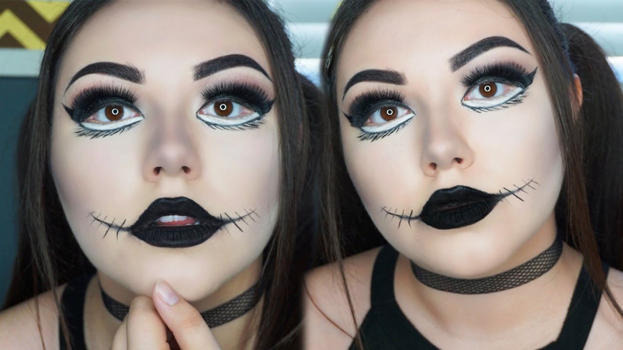 Halloween Makeup Tutorial Gothic Doll Youtube