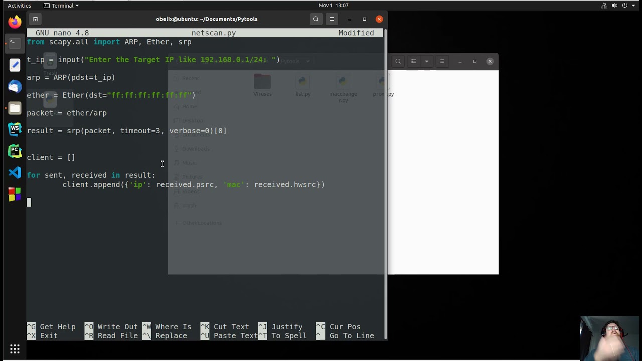 Programming A Network Scanner In Python Youtube