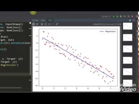Tensorflow Linear Regression Python Youtube