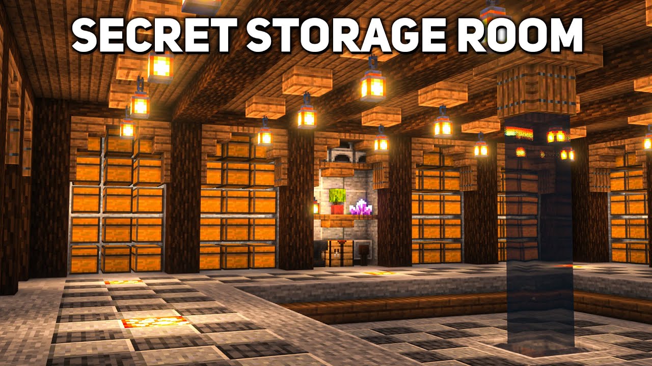 Minecraft Underground Storage Room Tutorial How To Build 1 19 Youtube