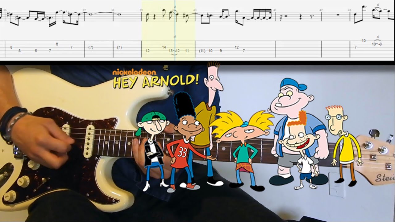 Hey Arnold Jim Lang Stompin Guitar Cover Tabs Youtube