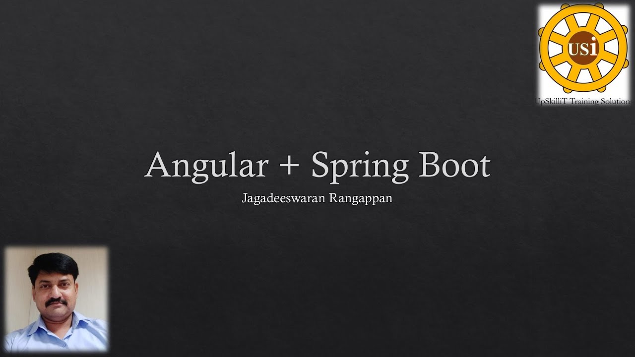 Angular Spring Boot Integration Youtube