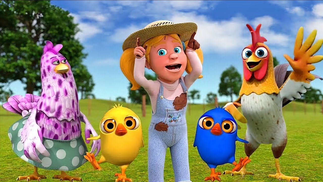 El Pollito Pío 3d El Toro Y El Tractor De La Granja El Pollito Y El