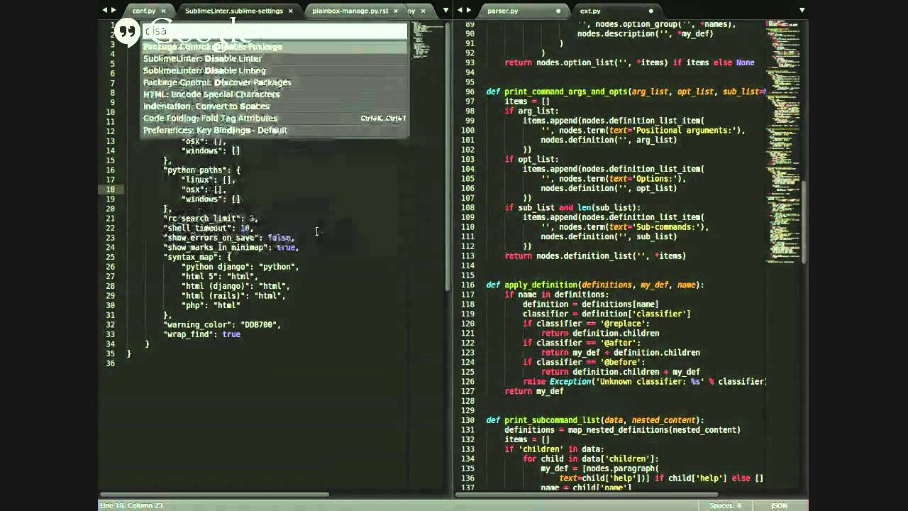 Showing Off My Sublime Text 3 Python3 Youtube