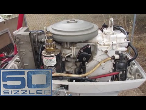 1974 50 Hp Evinrude Outboard Engine 50 Sizzler 2 Stroke Motor Youtube