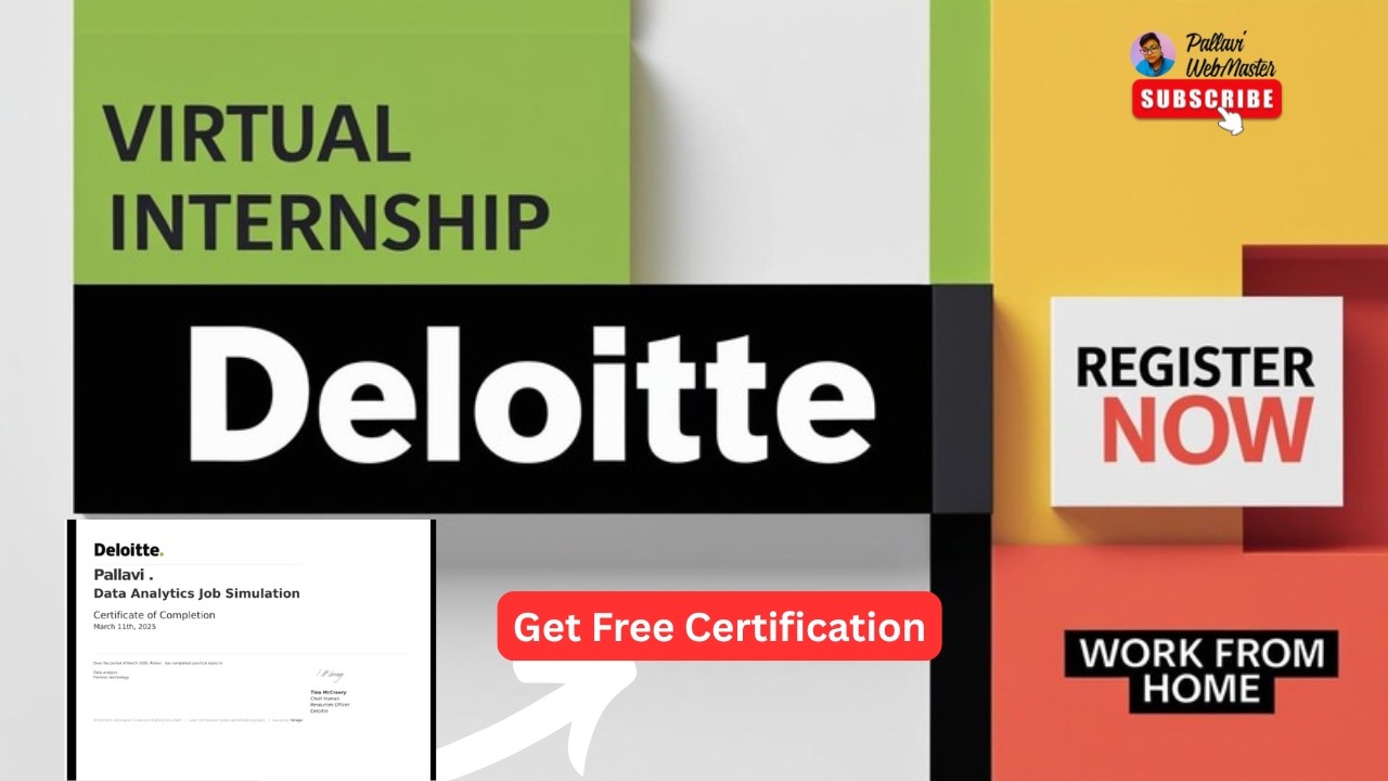 Deloitte Internships 2025 Free Virtual Internship For Students