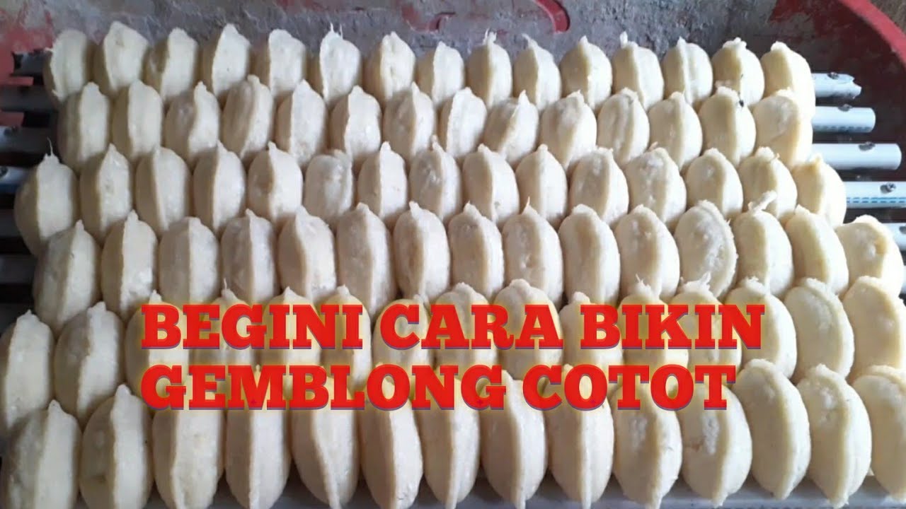 Proses Pembuatan Gemblong Cotot Youtube