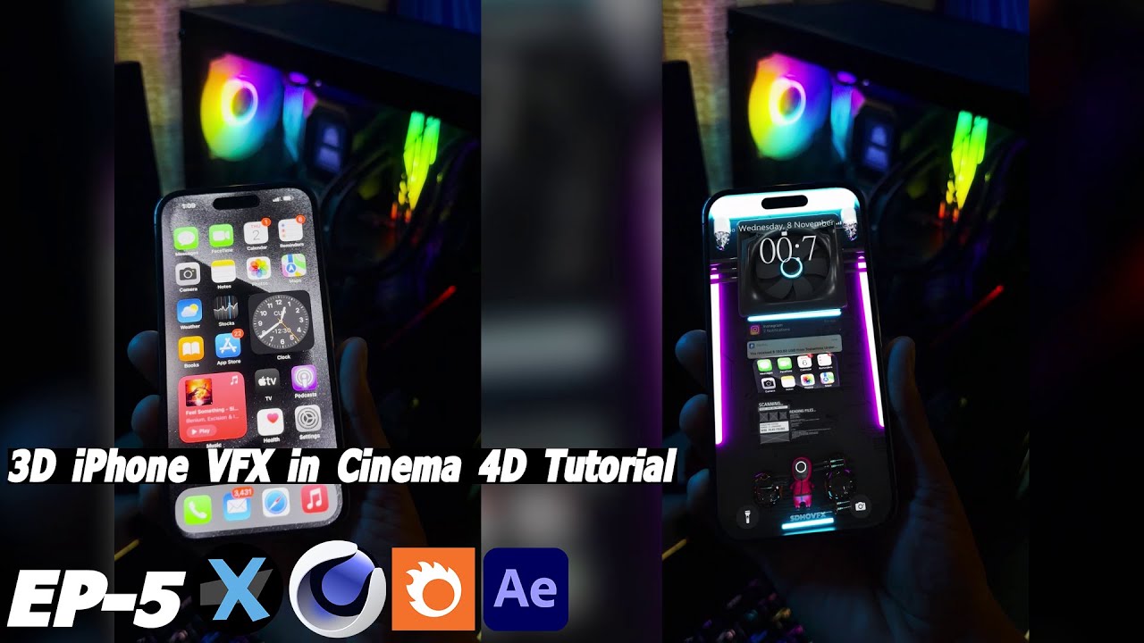 3d Iphone Vfx After Effects Cinema 4d Corona Render Workflow