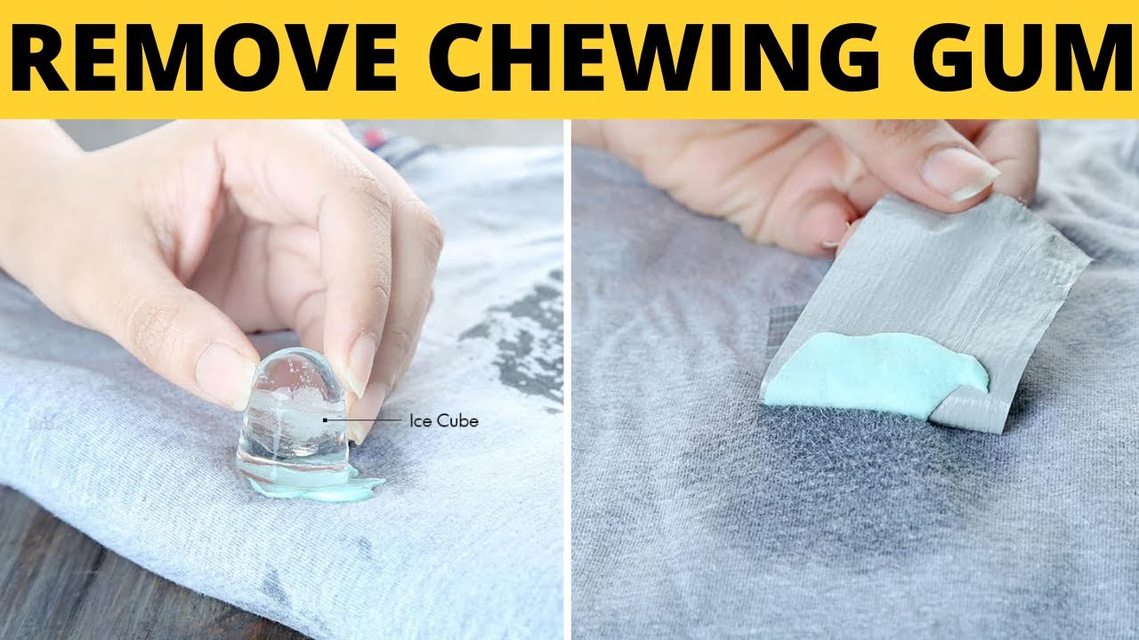 3 Easy Ways To Remove Chewing Gum From Clothes With Ice Youtube
