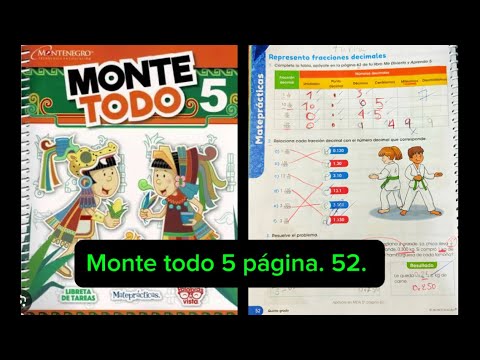 Monte Todo Quinto Año 5 Página 52 Mate Prácticas Primaria Youtube