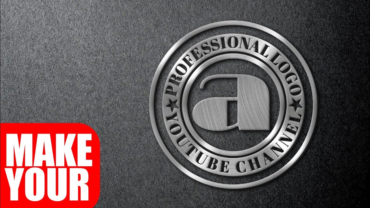 Create A Professional Youtube Channel Logo Design Tutorial In