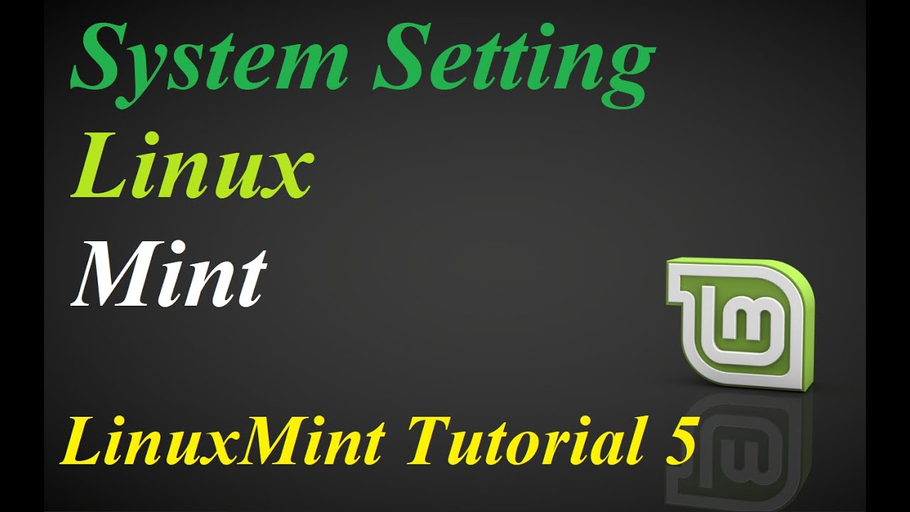Linux Mint Tutorial 5 System Setting Customize The Linux Environment
