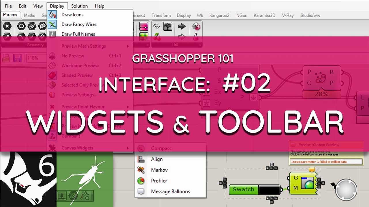 Grasshopper Interface Learn Visual Programming