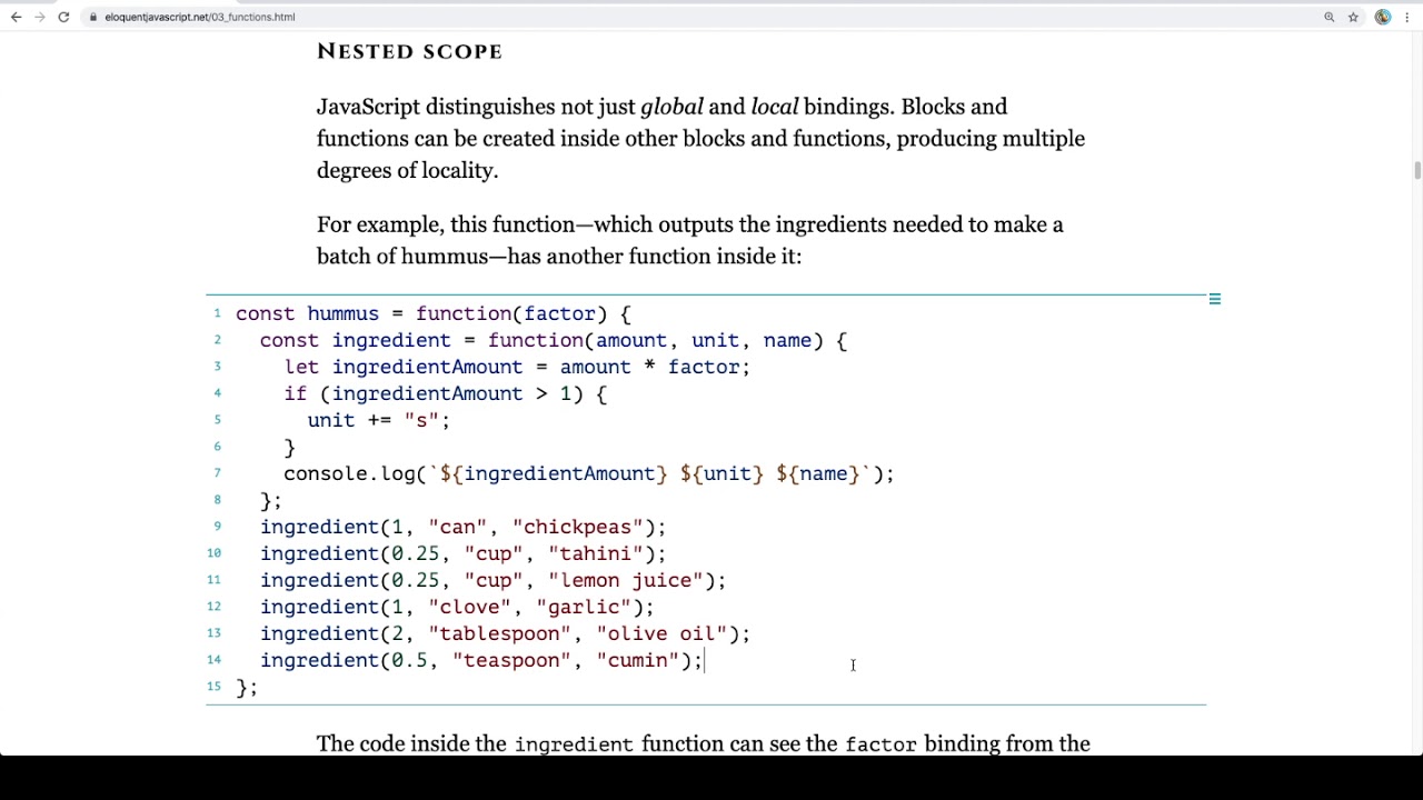 Eloquent Javascript Read Along Functions 002 Bindings And Scopes