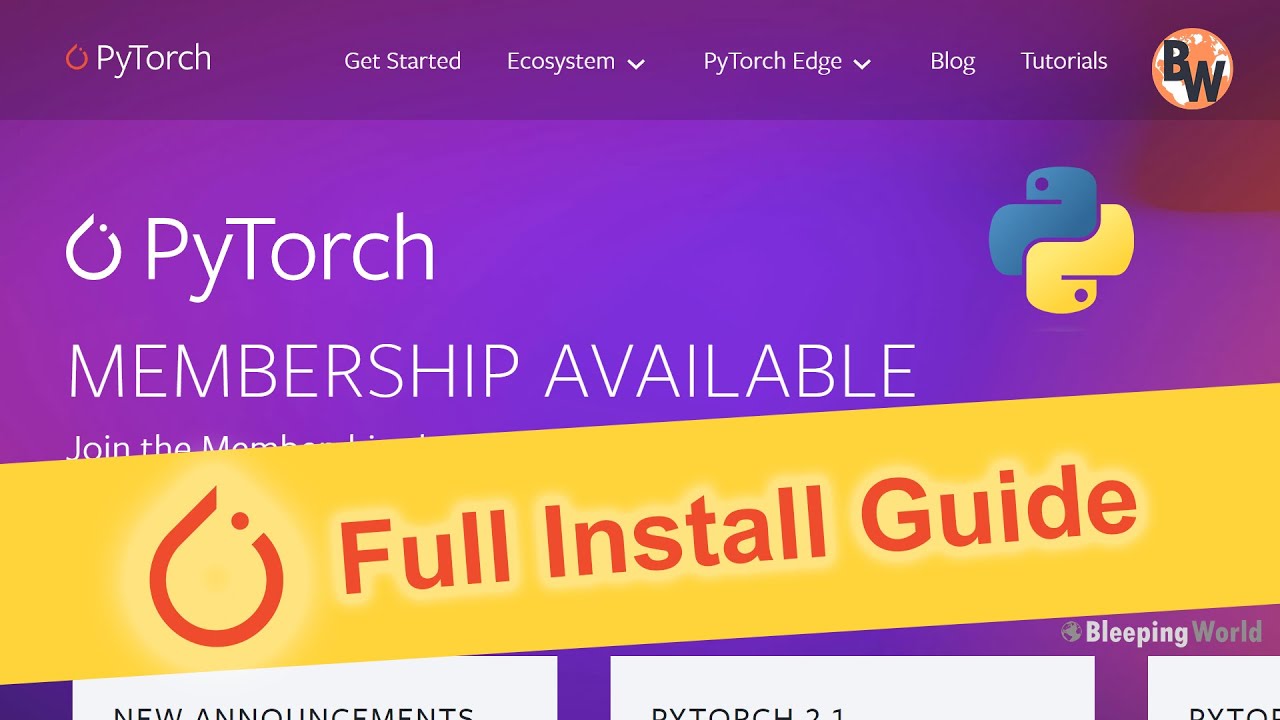 Install Pytorch Geometric Anaconda At Frank White Blog