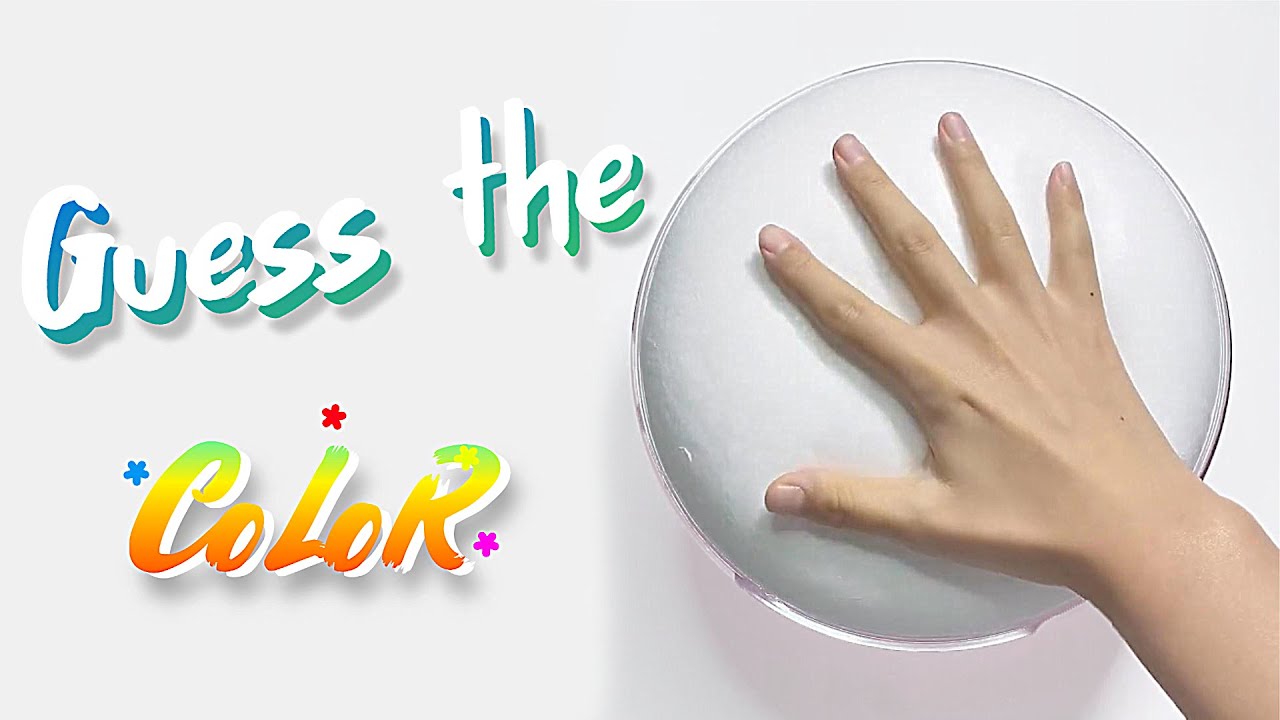 Guess The Color Inside Satisfying Slime Asmr Relaxing Slime Asmr 215