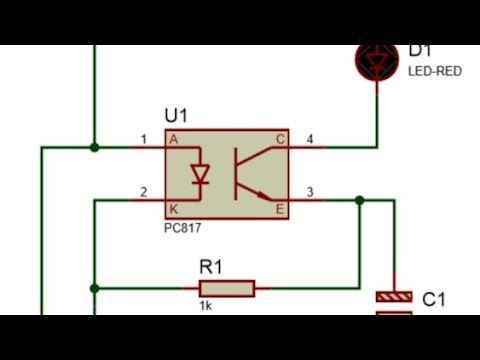Led Blinker Using Pc817 Optocoupler Youtube