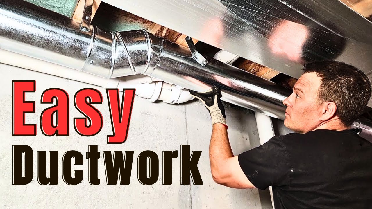Install Basement Ductwork Yourself E4 Finishing A Basement Youtube