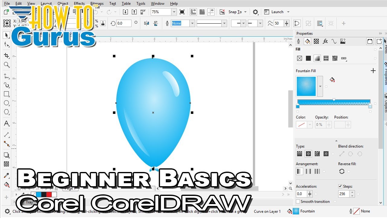 How You Can Draw A Balloon In Coreldraw Coreldraw Basics For