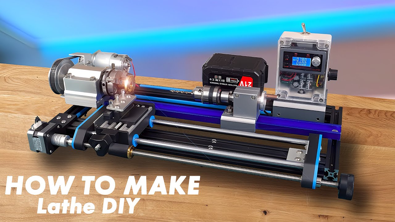 How To Make A Battery Lathe Machine Diy Youtube