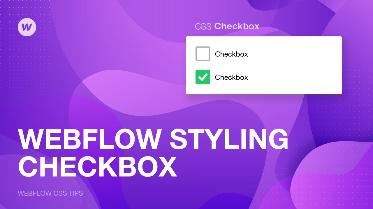 Webflow Checkbox Styling Custom Css Checkbox Made In Webflow Youtube