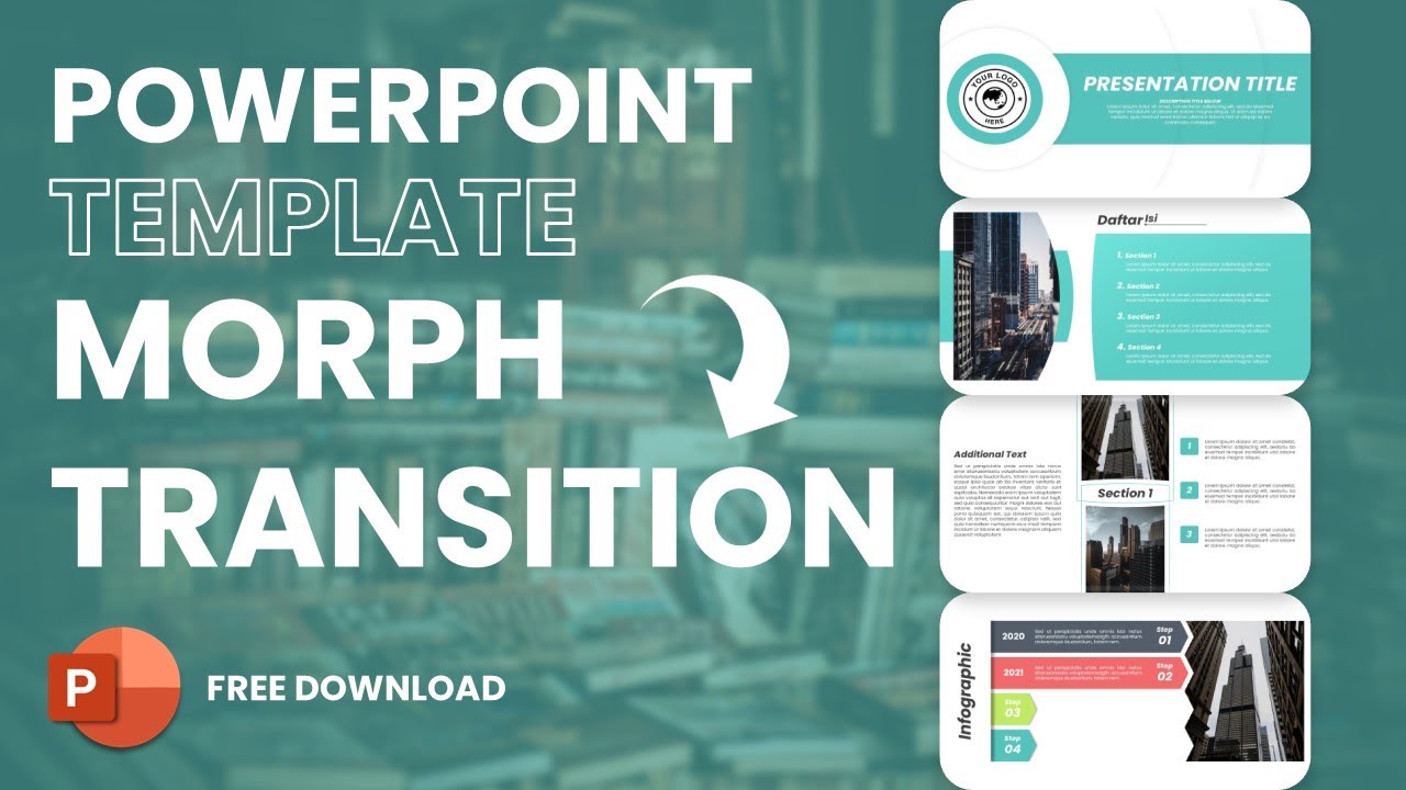 Full Morph Transition Powerpoint Template Free Download Youtube