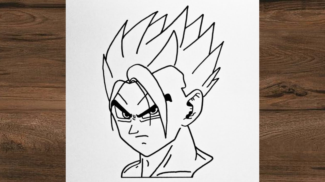 How To Draw A Dragon Ball Z Gohan