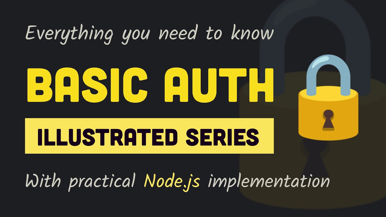 Basic Authentication Authentication Series Youtube