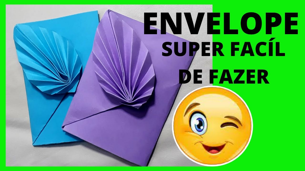 Dobradura De Papel Origami Envelope Folha Craft Diy Envelope De