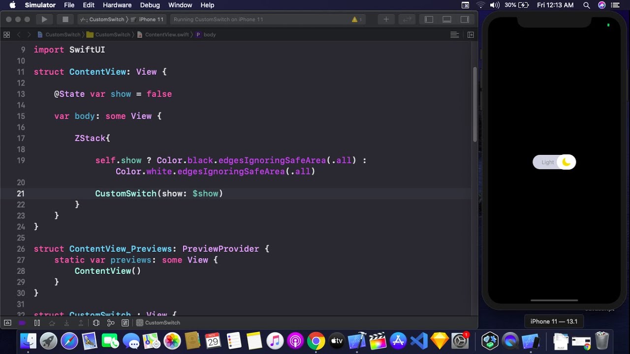 Custom Switch In Swiftui Switch In Swiftui Stylish Switch In