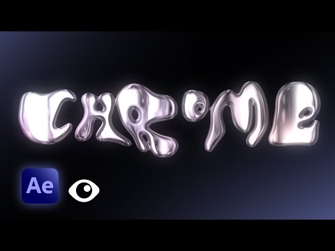 Molten Chrome Text Animation Adobe After Effects Tutorial Youtube