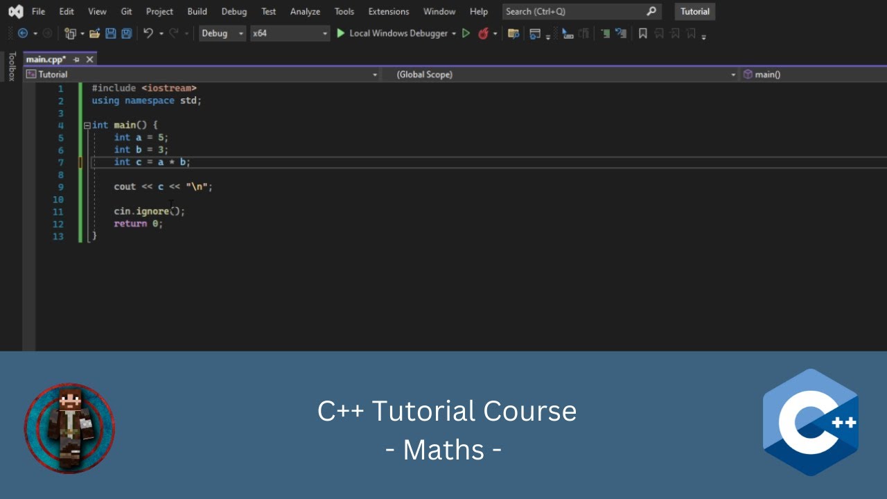How To Use Math Functions In C Maths C Tutorial Code