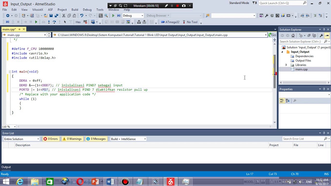 Belajar Mikrokontroler 4 Input Output Digital Youtube