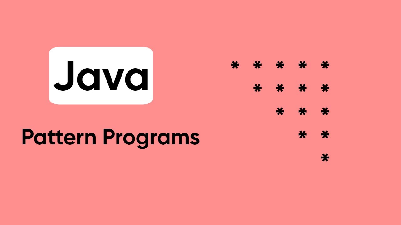 Star Pattern Programs In Java Part 2 Youtube