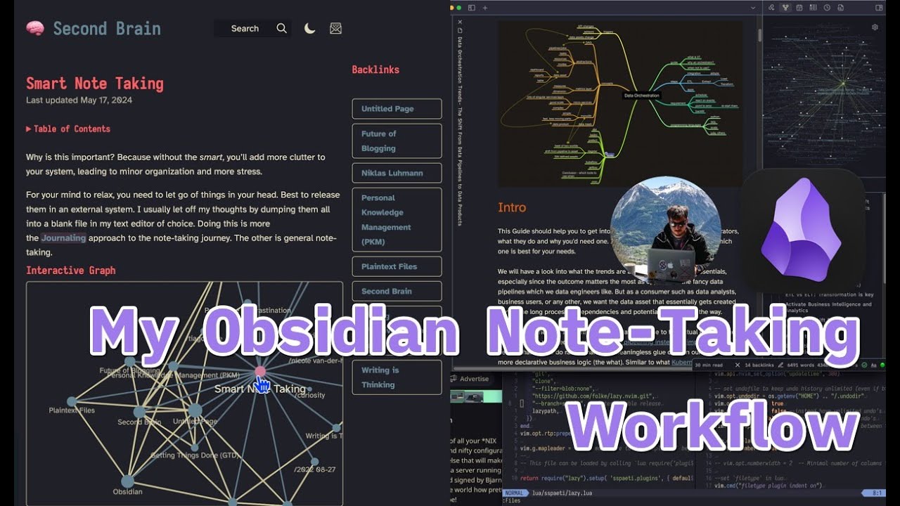 My Obsidian Note Taking Workflow Youtube