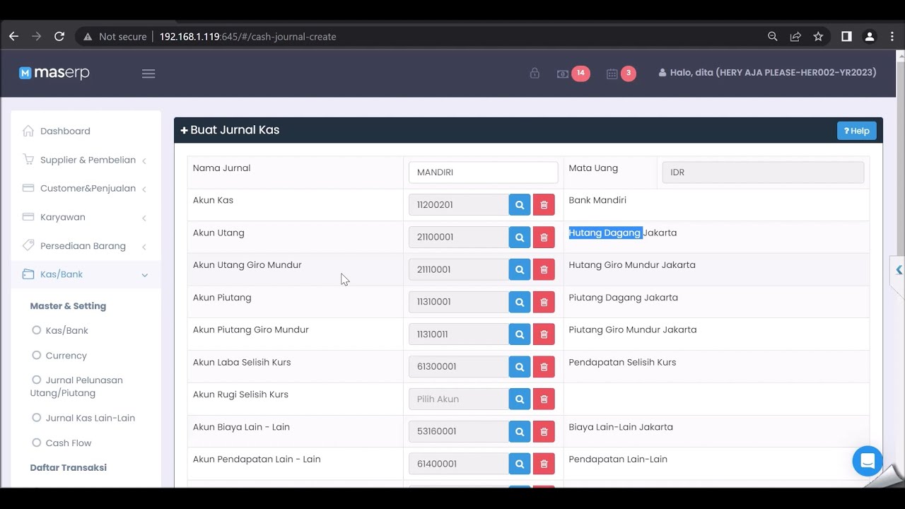 Tutorial Membuat Master Jurnal Pelunasan Utang Dan Penerimaan Piutang