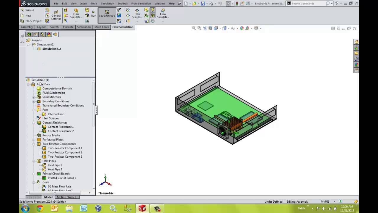 Solidworks Simulation Electronic Cooling Youtube