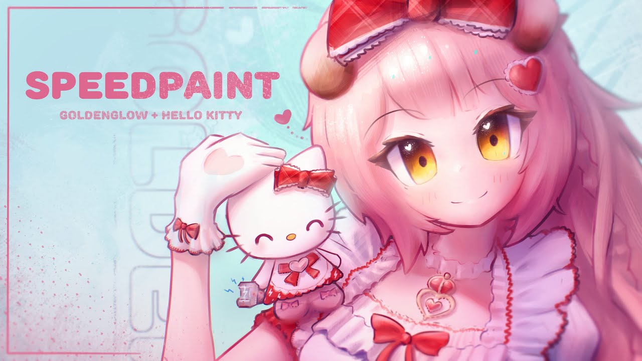 Speedpaint Goldenglow Hello Kitty Youtube