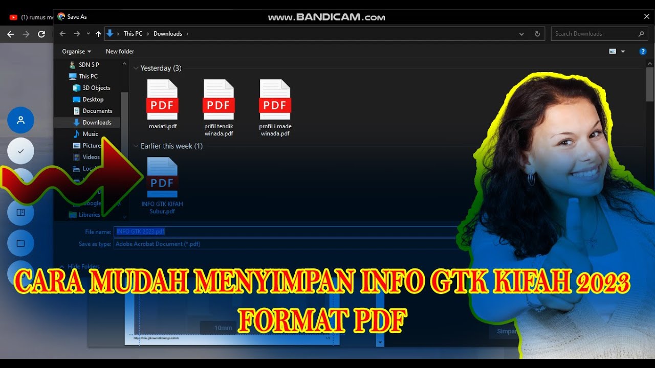 Menyimpan Info Gtk Kifah Dengan Format Pdf Youtube